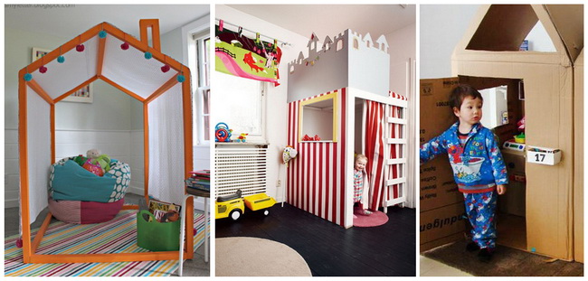 Fantastične kućice za igru u dečijoj sobi